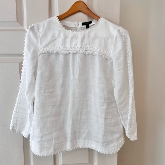 J. Crew | Tops | J Crew Linen Top | Poshmark
